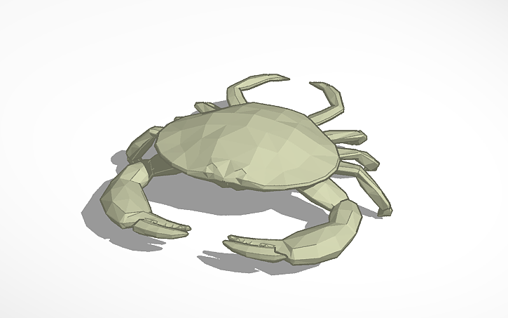 3D design Crab Blueprint - Tinkercad