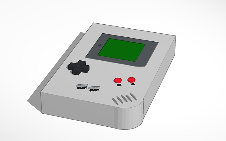 3D design Game Boy - Tinkercad