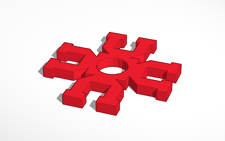 3D design Utah Utes Spinner | Tinkercad