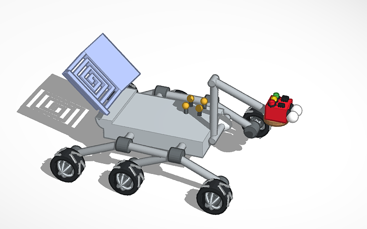 3D design moon rover - Tinkercad