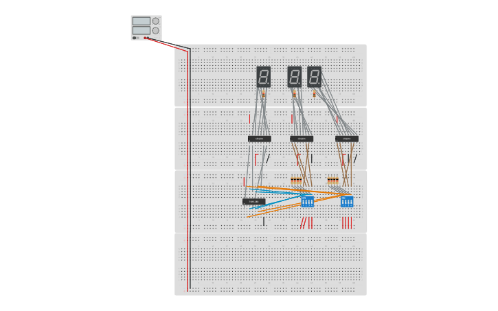 Circuit Design Sumador Tinkercad