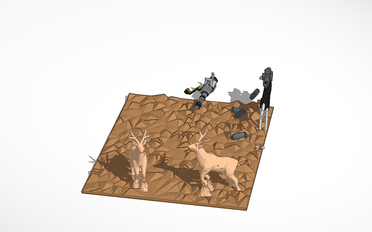 3D design deer hunting - Tinkercad