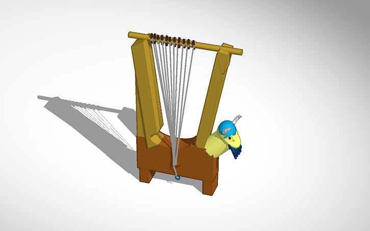 3D design Mesopotamian Musical Instrument - Tinkercad