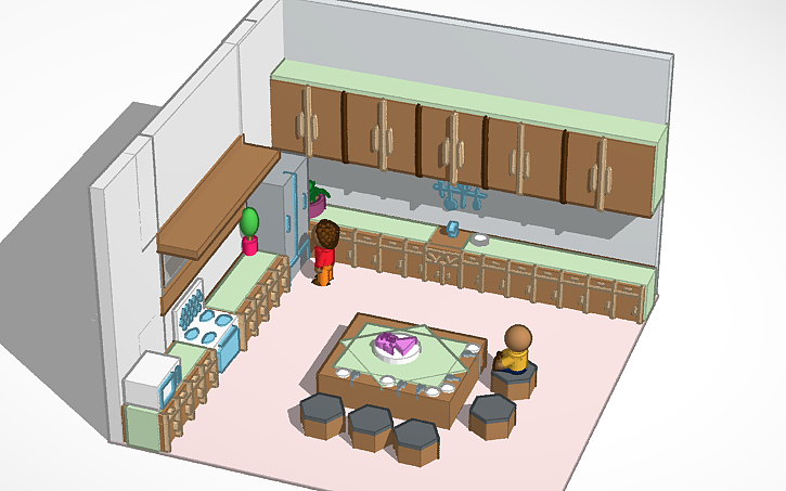 3D design kitchen - Tinkercad