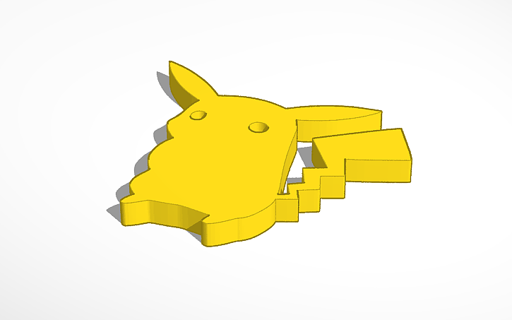 3D design Pikachu | Tinkercad