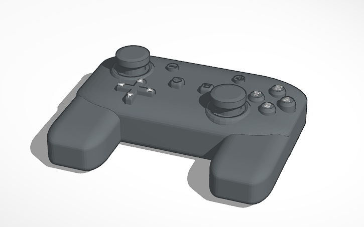 3D design Game controller - Tinkercad