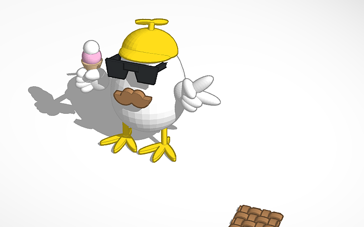 3d Design Master Chicken Tinkercad