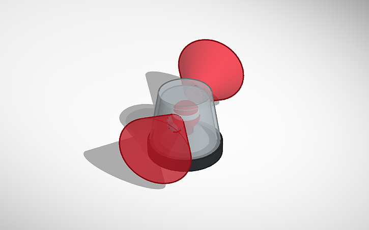 3D design Red Siren (Sim Lab) - Tinkercad