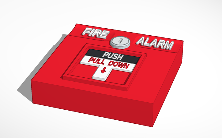 3D design Fire alarm - Tinkercad