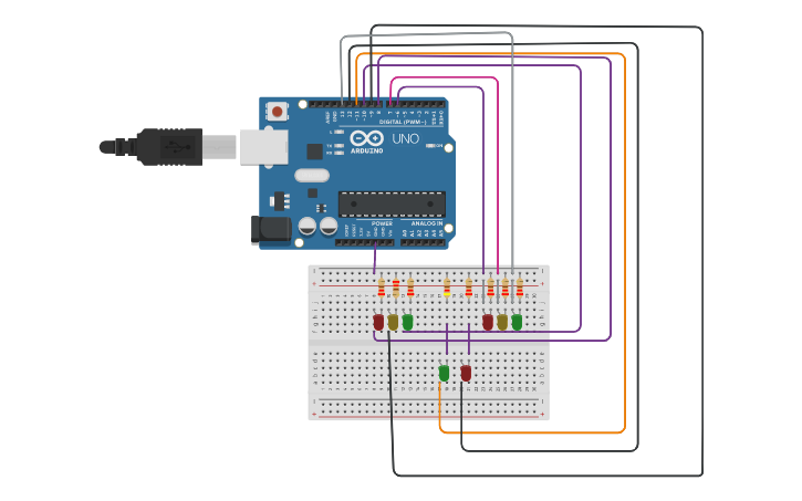 Circuit design aula 1 do arduino, Ademir - Tinkercad