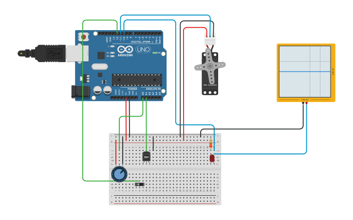 Circuit Design Copy Of Sensors And Actuators With Arduino Tinkercad