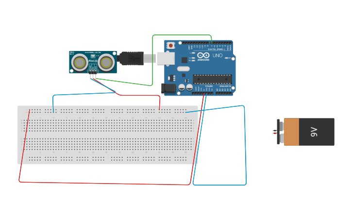 Circuit design distance - Tinkercad