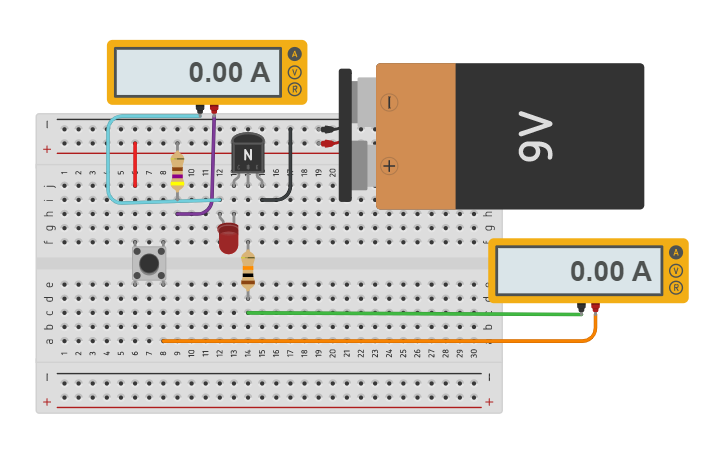 Circuit Design Transistor Tinkercad