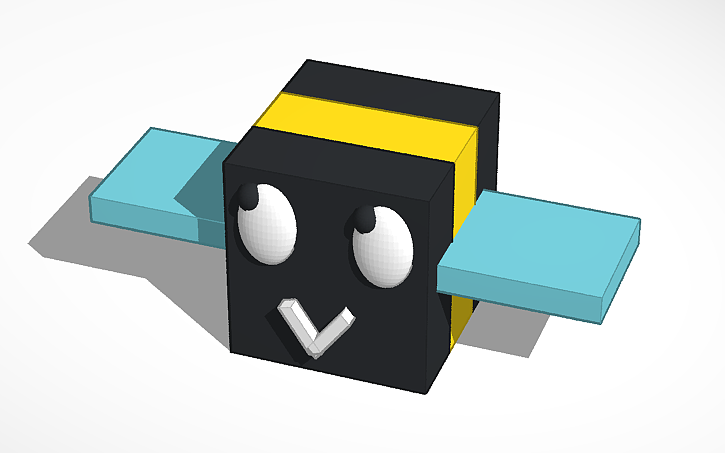 3D design basic bee 3d - Tinkercad