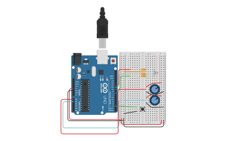 Circuit Design Rgb Joystick Project Tinkercad 