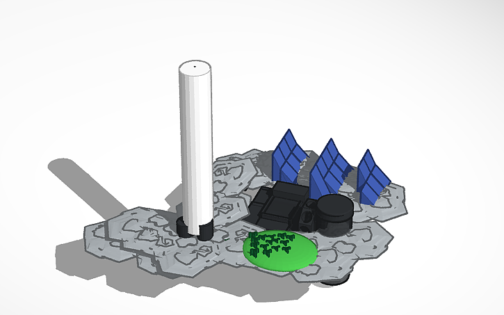 3D design Moon Base | Tinkercad