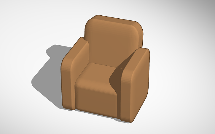 3D design AR Chair Model - Tinkercad