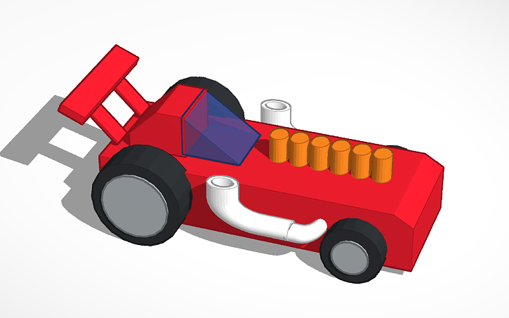 3D design Hot Rod - Tinkercad