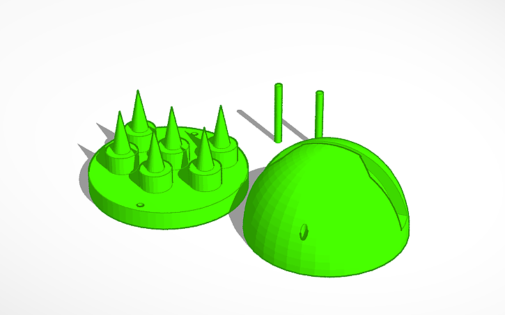 3D design Sonic Colors: Hover Wisp 1/4 Parts - Tinkercad