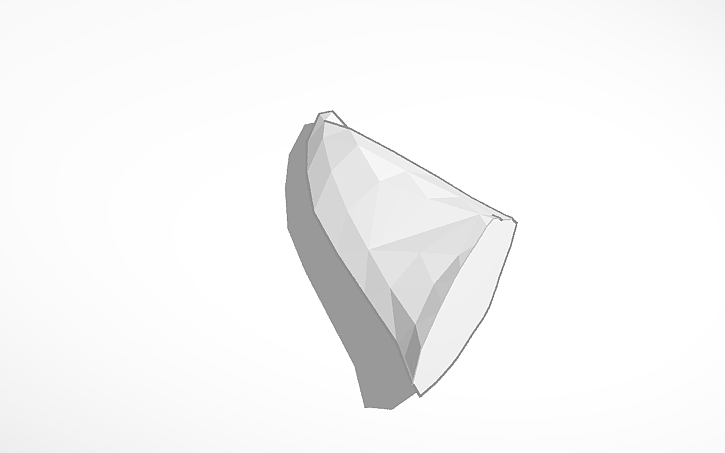 3D design Bottom of shark fin for shark with stand - Tinkercad