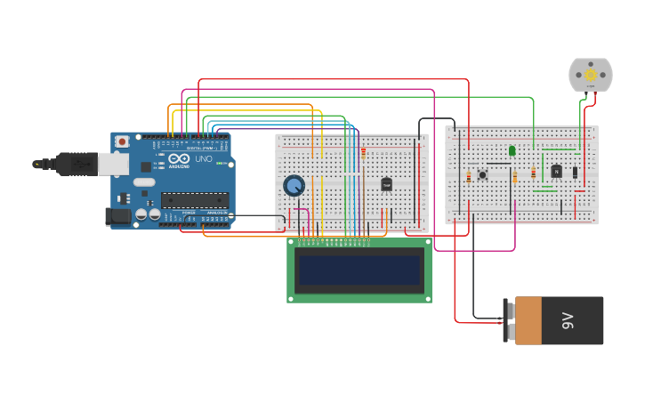Circuit design analog tugasan amali - Tinkercad