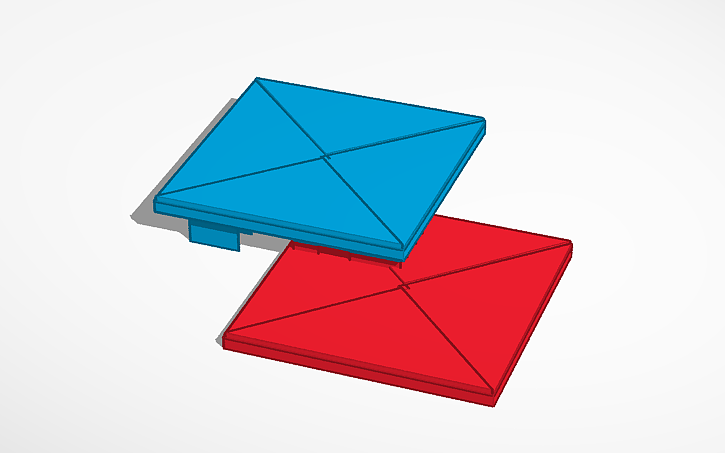 3D design ddakji - Tinkercad