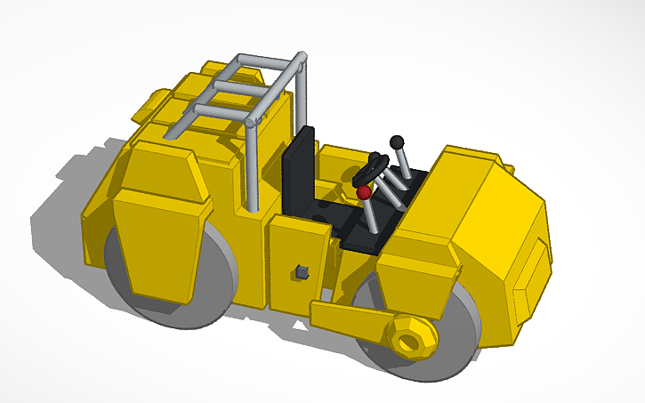 3D design Road Roller - Tinkercad