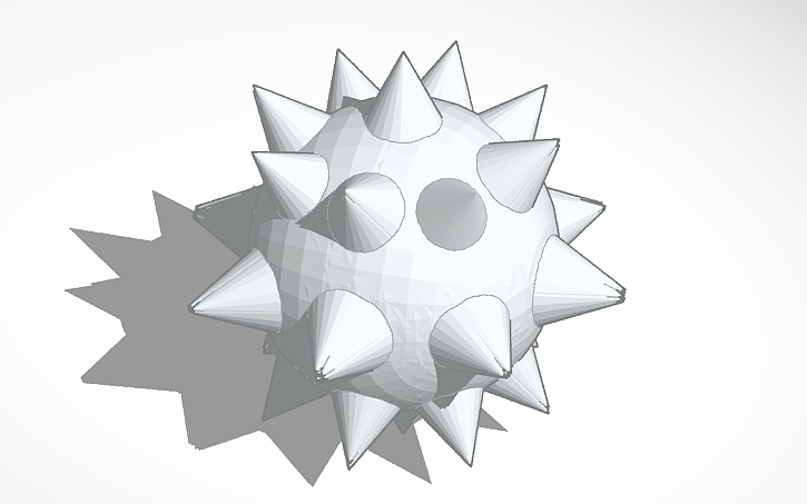 3D design spike ball - Tinkercad