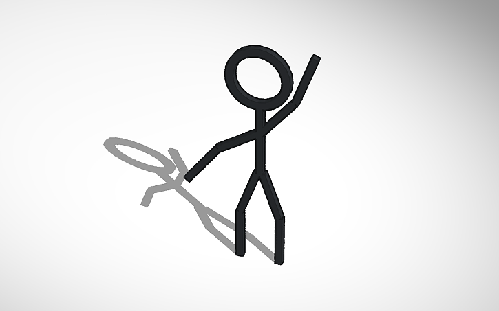 3D design Stick Man - Tinkercad