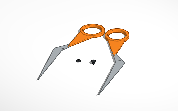 3D design Scissors (For 3D Print) - Tinkercad