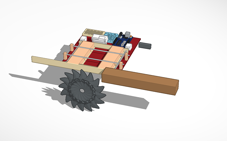 3D design arduino saw fence thin cuts | Tinkercad