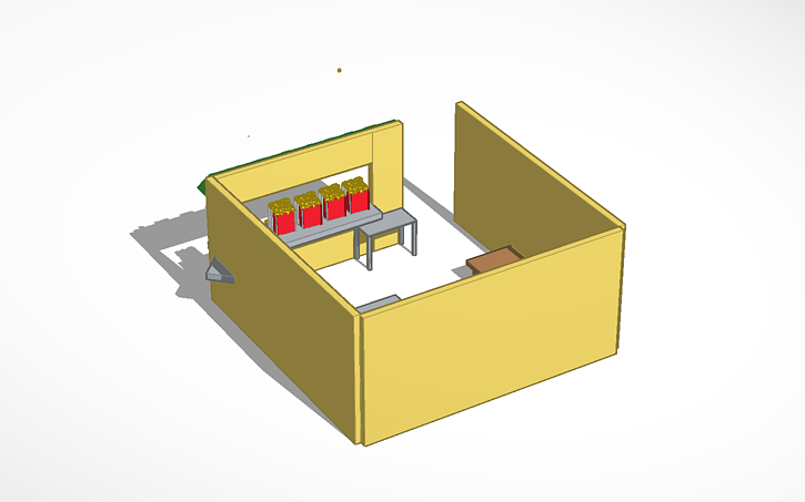 3d Design Popcorn Stand Tinkercad