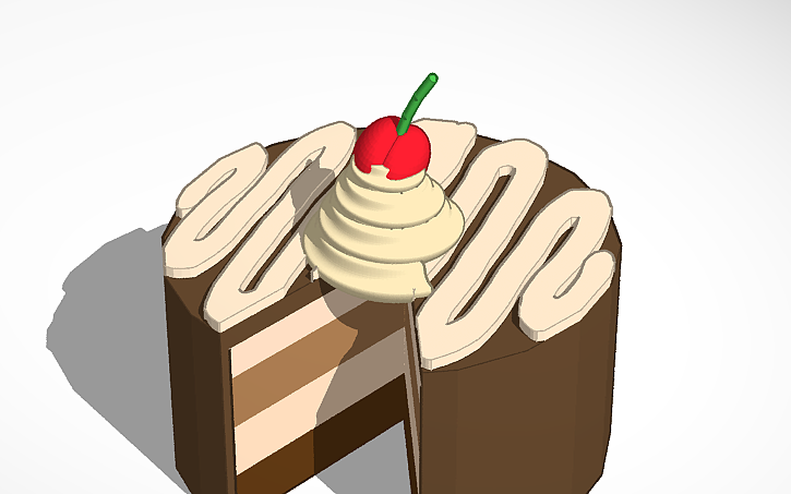 3D design cake - Tinkercad