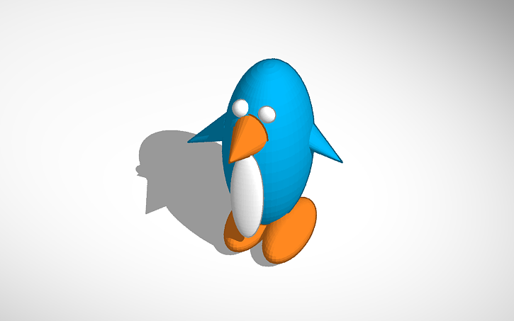 3D design Penguin - Tinkercad