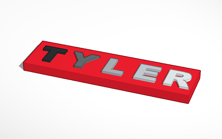 3D design TYLER | Tinkercad