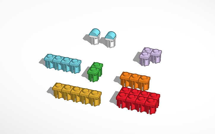 3D design LEGO Brick - Tinkercad