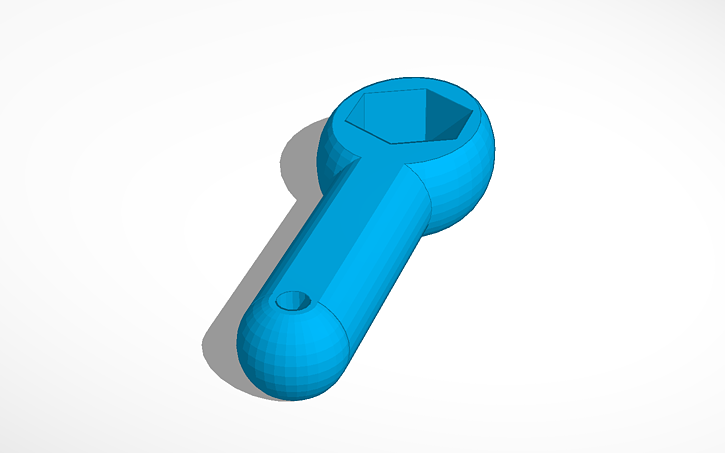 3D design key_ round shape | Tinkercad