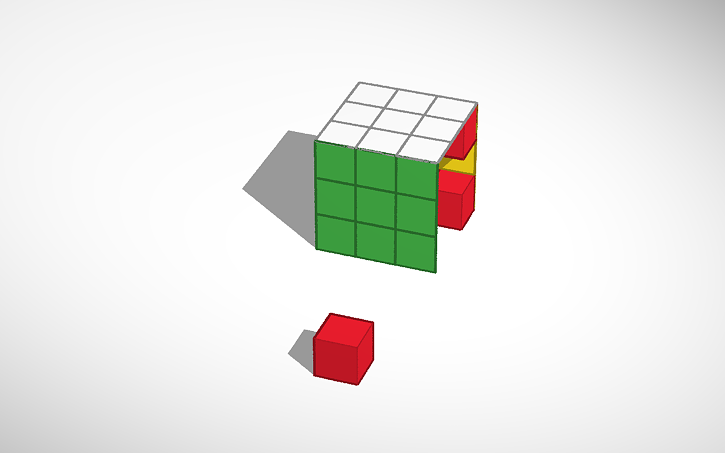 3D design Rubiks cube - Tinkercad