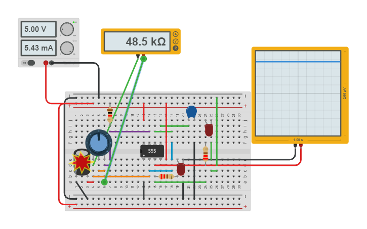 Circuit design Aula 11/05 - Osciloscópio - EA1 - Tinkercad