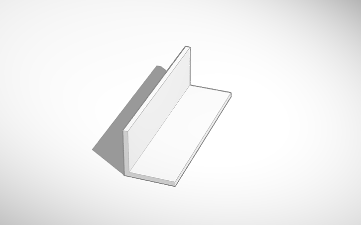 3D design Perfil L - Tinkercad