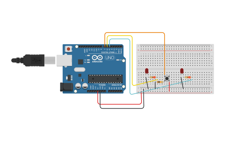 Circuit design 2D - Tinkercad