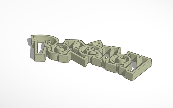 3D design Pokemon Logo - Tinkercad