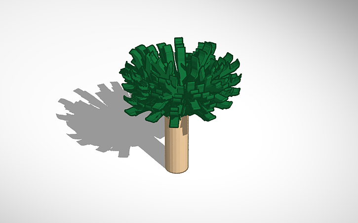3D design Minecraft Tree | Tinkercad