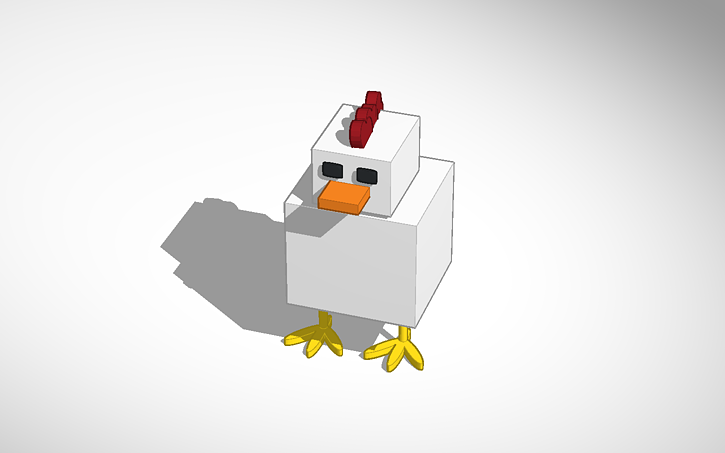 3D design Minecraft Chicken | Tinkercad