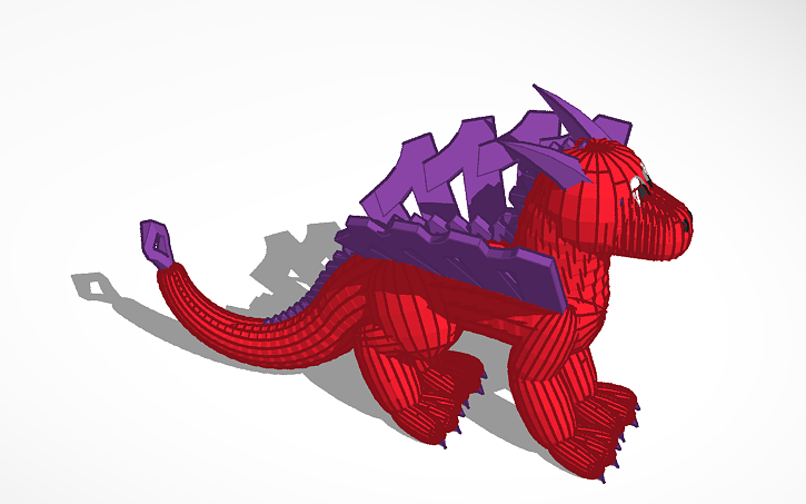 3D design dragon - Tinkercad