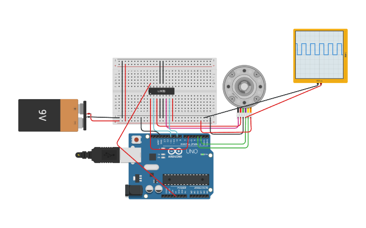 Circuit Design Pid Motor With Encoder Tinkercad