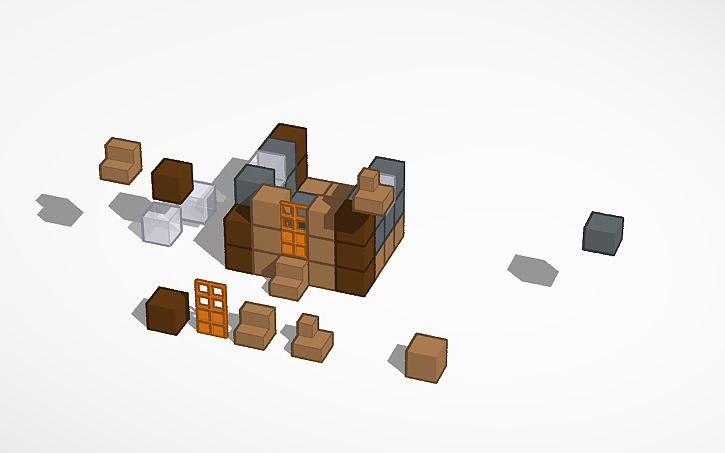 3D design ремикс! Copy of Copy of MINECRAFT BLOCK - Tinkercad