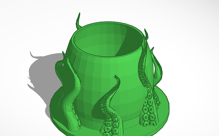 3D design Octopus Cauldron - Tinkercad