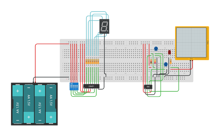 Circuit Design Bcd To 7 Segment And 555 Timer Tinkercad