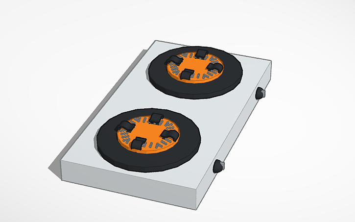 3D design stove - Tinkercad